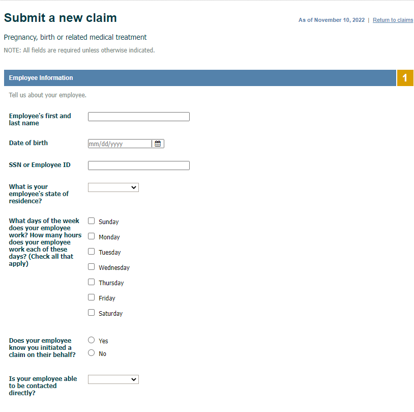 How to submit absence claims on behalf of your employees