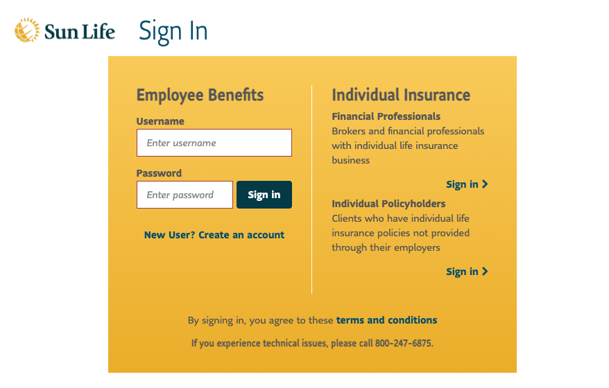 How to register for a Sun Life account